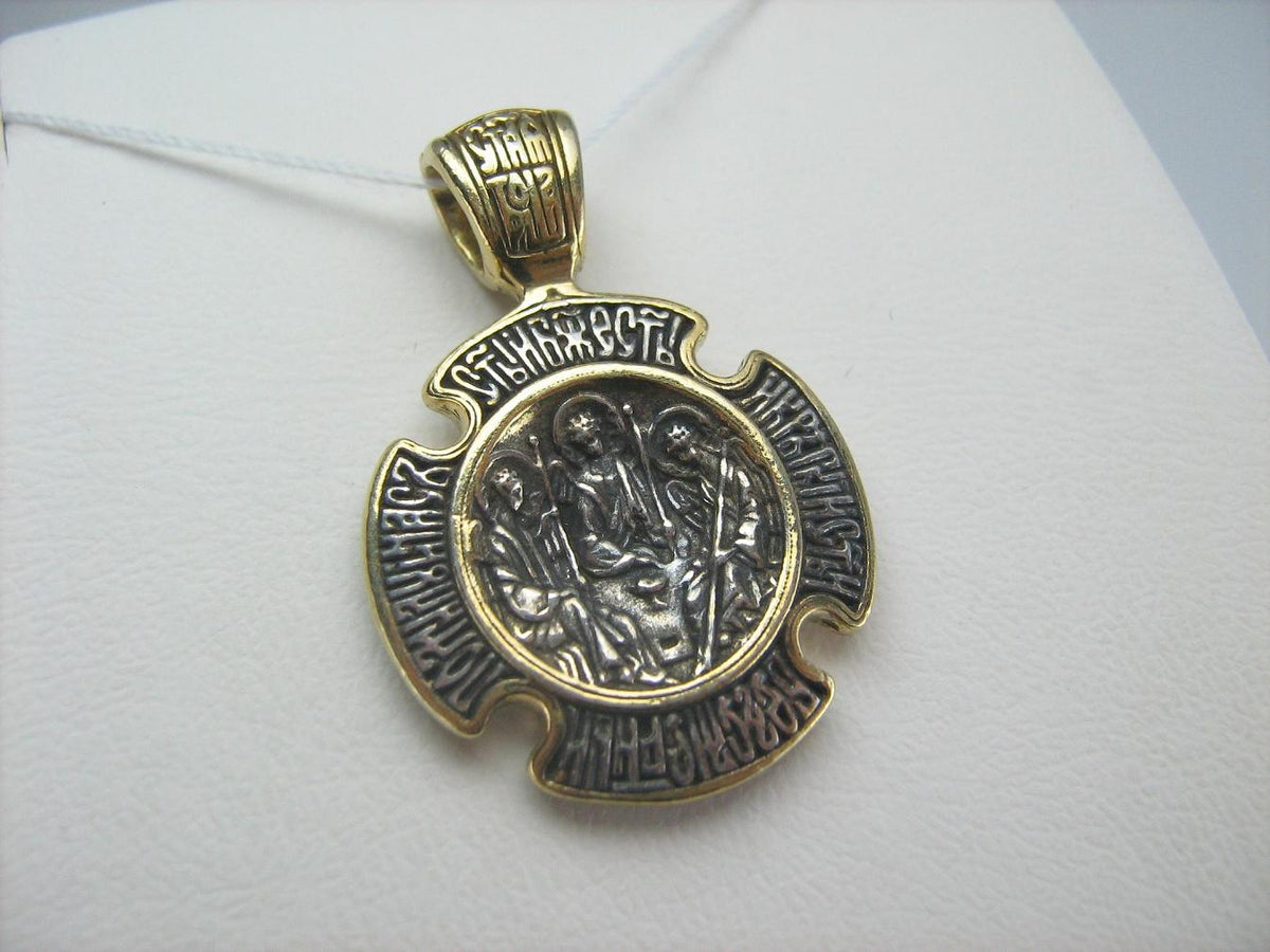 925 Sterling Silver Pendant Holy Trinity (Andrei Rublev) Znamenie ...