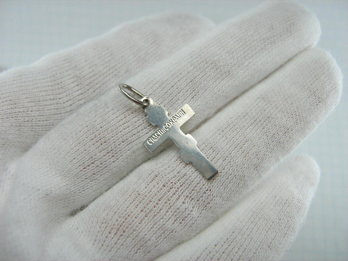 Faith Amulet! 925 Sterling Silver Cross Pendant Jesus Christ Crucifix ...